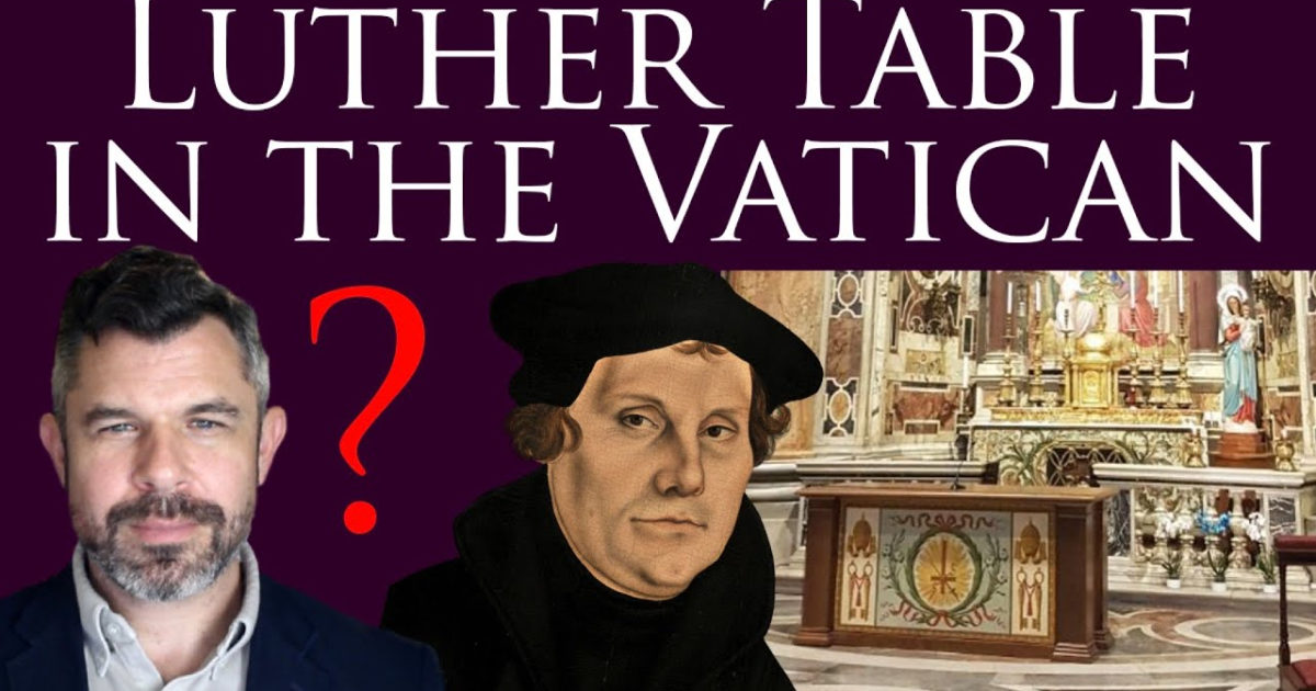 721: New Luther Table with Upside-Down Cross in the Vatican! The Hits ...