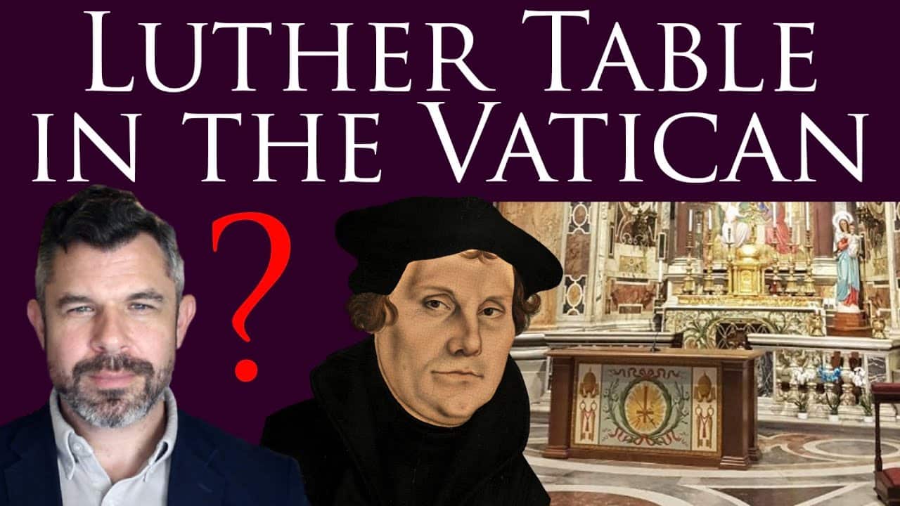 721: New Luther Table with Upside-Down Cross in the Vatican! The Hits ...
