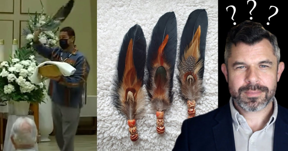 771: Pagan Feather Ceremony inside a Church? What's a Smudge Feather ...