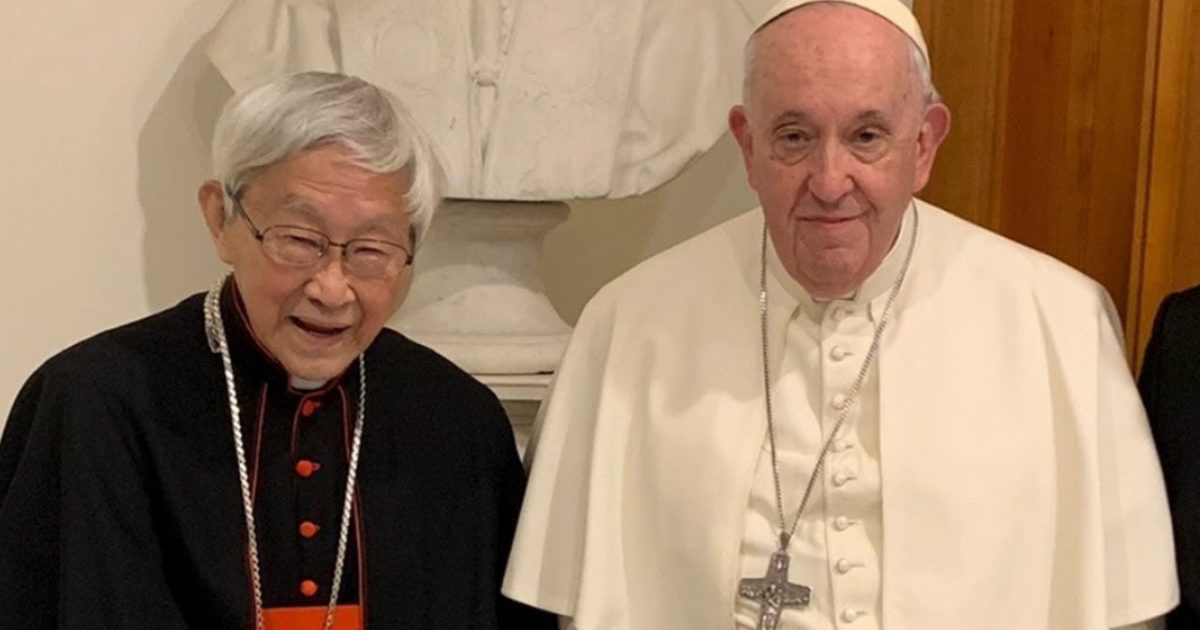 913: Pope Francis meets with Cardinal Zen after Pope Benedict funeral ... 913: Pope Francis meets with Cardinal Zen after Pope Benedict funeral ...
